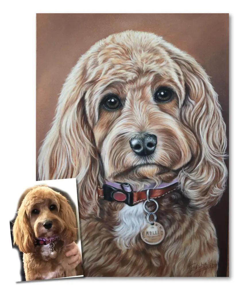 Pet Portraits by Professional Pet Artist Based in the UK